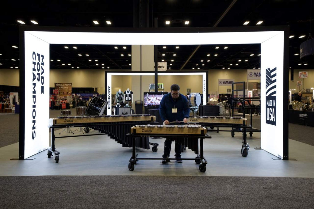 Arch-Type Custom Trade Show Display Made By Backlit SEG Fabric Lightbox ...