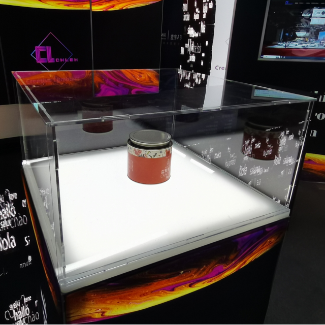 Trade Show Acrylic Showcase Display Cabinet with Built-In Lighting ...